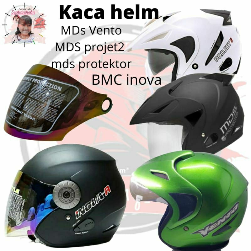 Jual visor helm MDS VENTO pro d onelazer rx projet 2 protector BMC ...