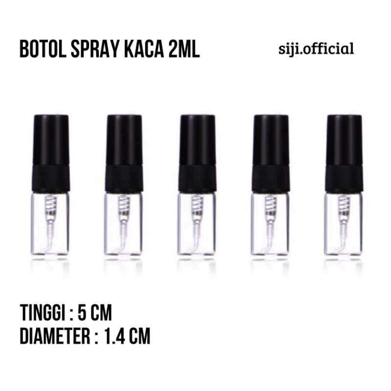 Jual Botol Spray Kaca 2ml Refill Parfum Travel Size Refil Isi Ulang ...