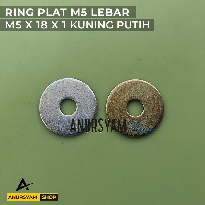 Jual Ring Plat Lebar M5 x 18 x 1 / Ring Plat M5 Lebar 5x18x1 | Shopee ...