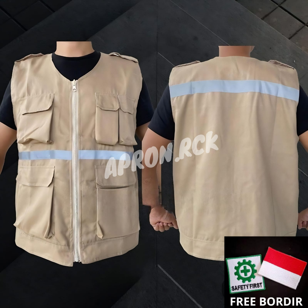 Jual Rompi Safety K3 Seragam Lapangan Kerja Proyek List Scotlight ...