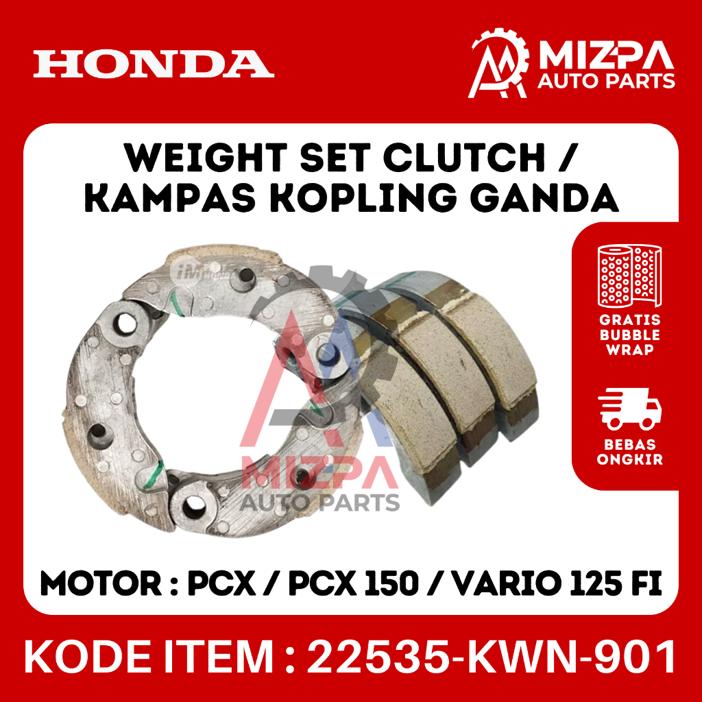 Jual HONDA 22535-KWN-901 Kampas Kopling Ganda PCX PCX 150 Vario 125 FI ...