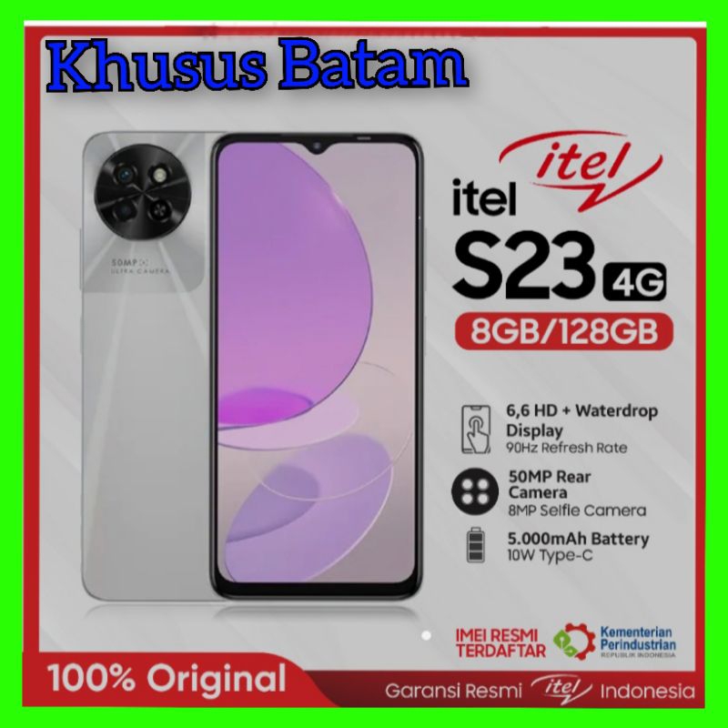 Jual Handphone Itel s23 Ram 8gb/128gb-256gb 4G Android Garansi Resmi ...
