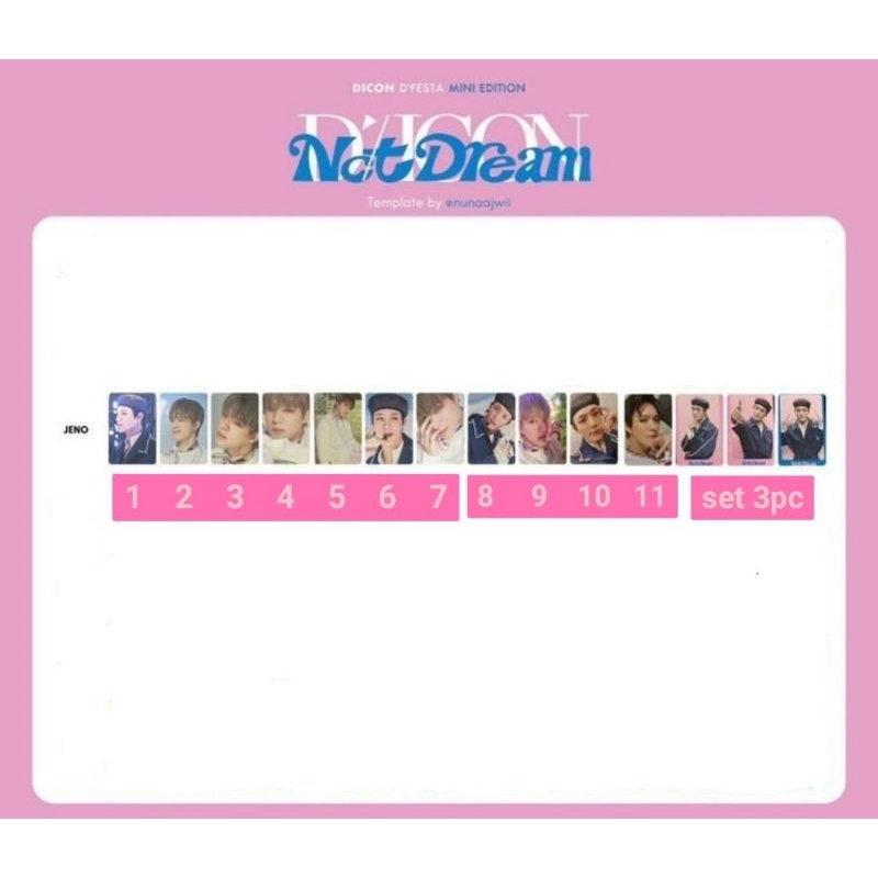 Jual PHOTOCARD PC NCT DREAM DICON 102 JENO | MARK RENJUN HAECHAN JAEMIN ...