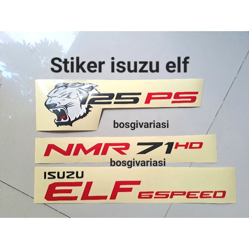 Jual Stiker isuzu elf NMR 71Hd NMR71 / Stiker elf Nmr 71 hd macan ...