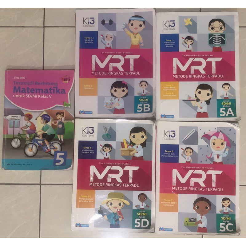 Jual Buku MRT K13 edisi revisi/Buku Matematika kls 5 | Shopee Indonesia