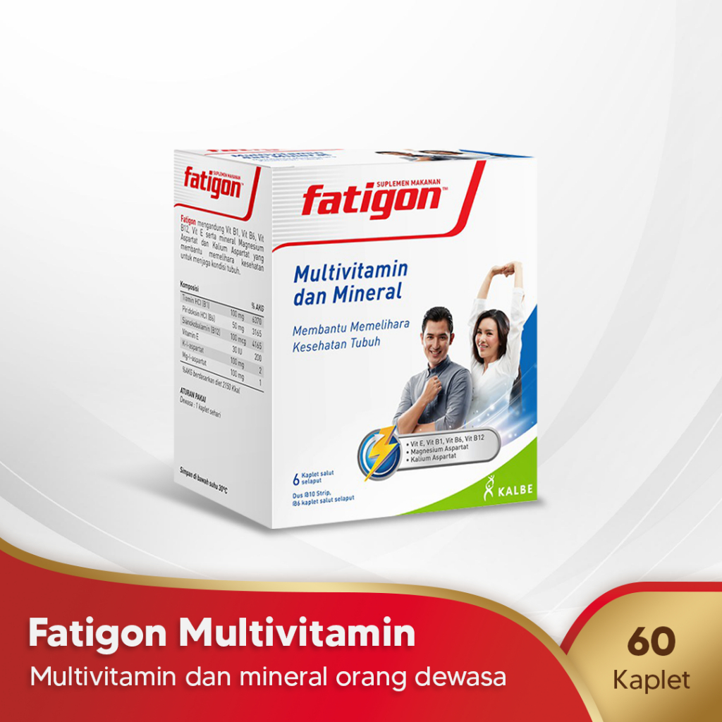 Jual Fatigon Kaplet 10x6 kaplet - Multivitamin dan Mineral | Shopee ...