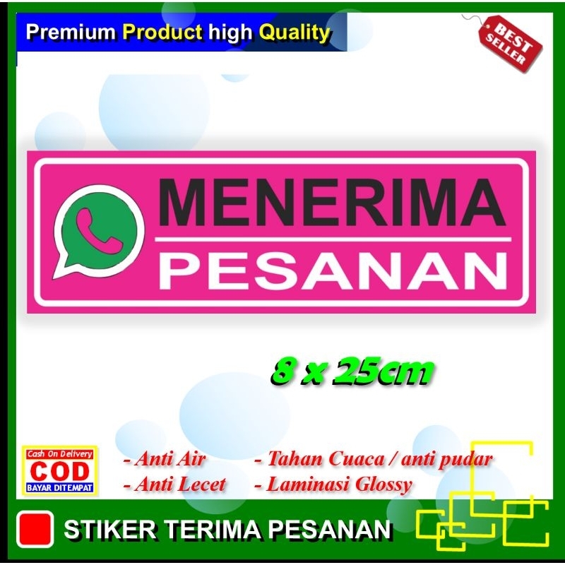 Jual Stiker menerima pesanan sticker terima pesanan | Shopee Indonesia