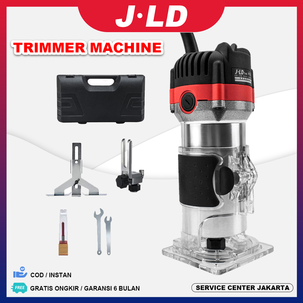 Jual JLD Mesin Profil Kayu Trimmer Router 6MM Mesin Propil Kayu ...