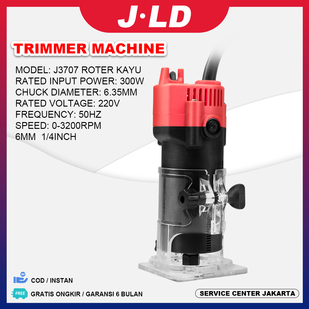 Jual JLD Mesin Profil Kayu Trimmer Router 6MM Mesin Propil Kayu ...