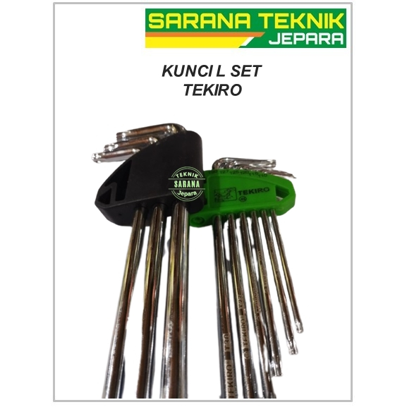 Jual Tekiro Kunci L Set Pendek Panjang Ballpoint 120 Derajat HK-BP1204 ...