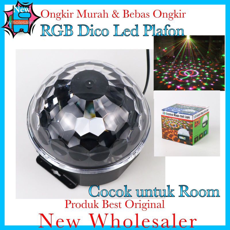 Jual Lampu Disco Plafon Led RGB Bejalan Gerak putar Room Musik karaoke ...
