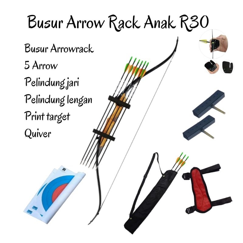 Jual Fullset Huntingbow Busur Panah Panahan Arrowrack Recurve Anak ...