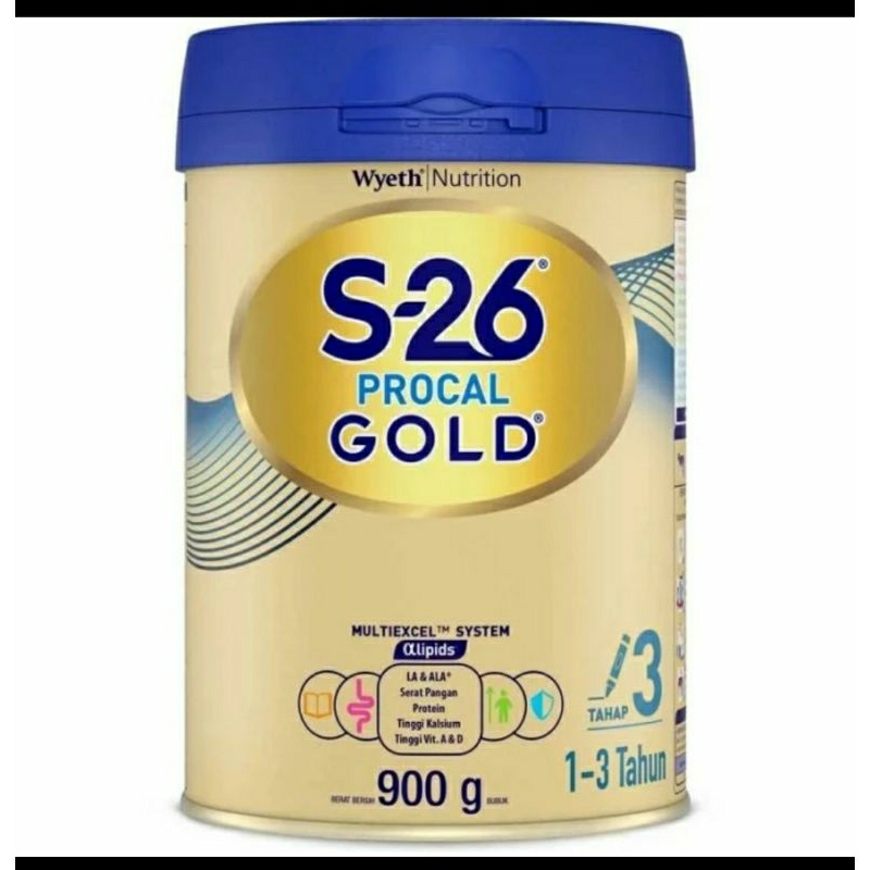 Jual S-26 Procal Gold Tahap 3 Kemasan Kaleng 900 gr | Shopee Indonesia