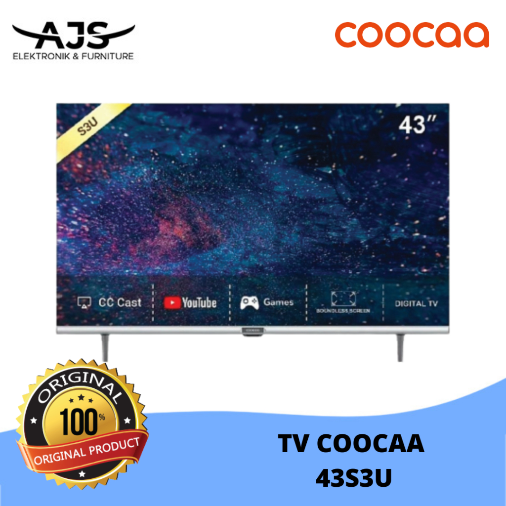 Jual TV LED COOCAA 43S3U SMART TV DIGITAL DOLBY 43 INCH | Shopee Indonesia