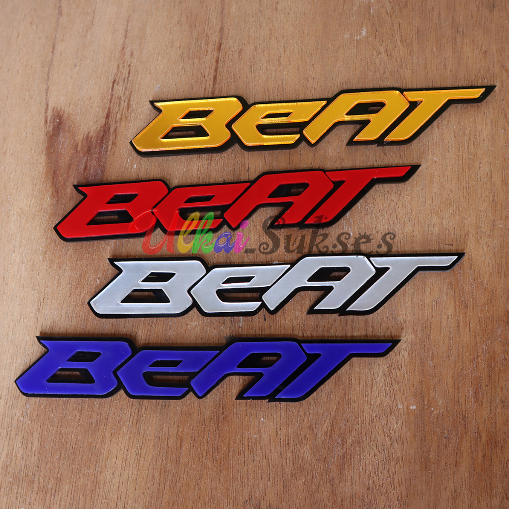 Jual Emblem Logo Honda Beat ACRYLIK Timbul Premium Bukan Stiker Panjang ...