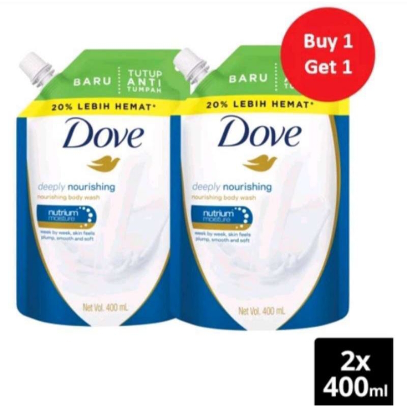 Jual Dove body wash/sabun mandi 400ml paket | Shopee Indonesia