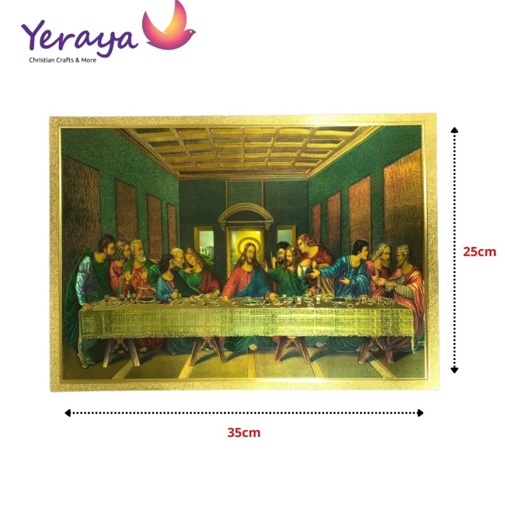 Jual Poster Dinding Gambar Yesus dan Maria Hati Kudus Berhologram ...