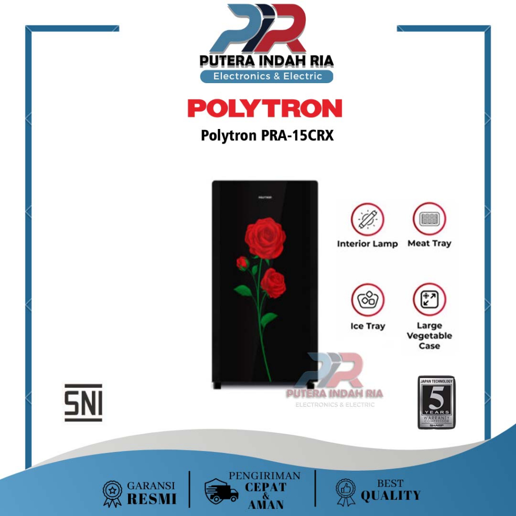 Jual POLYTRON Kulkas / Lemari Es 1 Pintu PRA-15CRX / PRA 15 CRX / SEMI ...