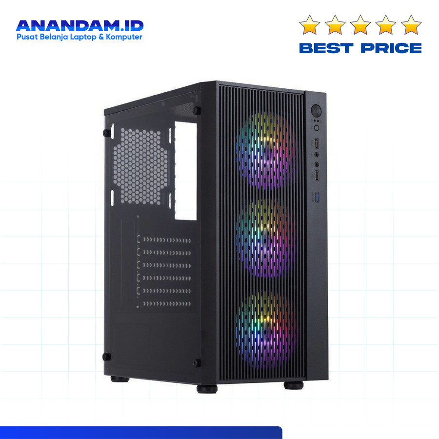 Jual Casing Power Up RAPTOR SENTINEL - ATX Gaming Case include 3 FAN ...