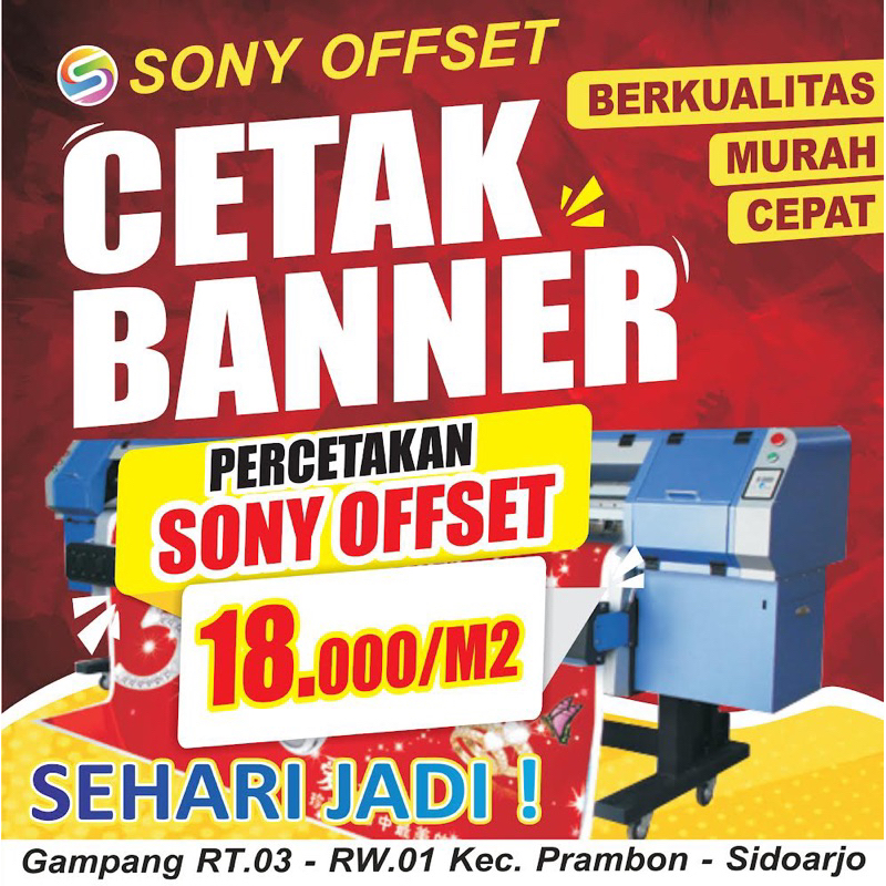 Jual Cetak Banner Digital Print Outdoor / Print Spanduk Custom Murah Baliho | Shopee Indonesia