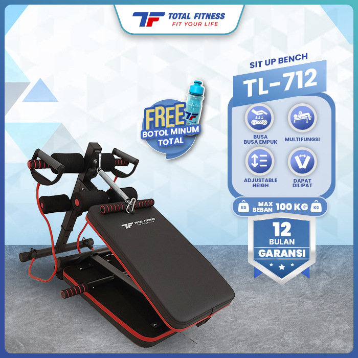 Jual Total Fitness Sit Up Bench Tl-712 Multifungsi Alat Olahraga Rumah ...