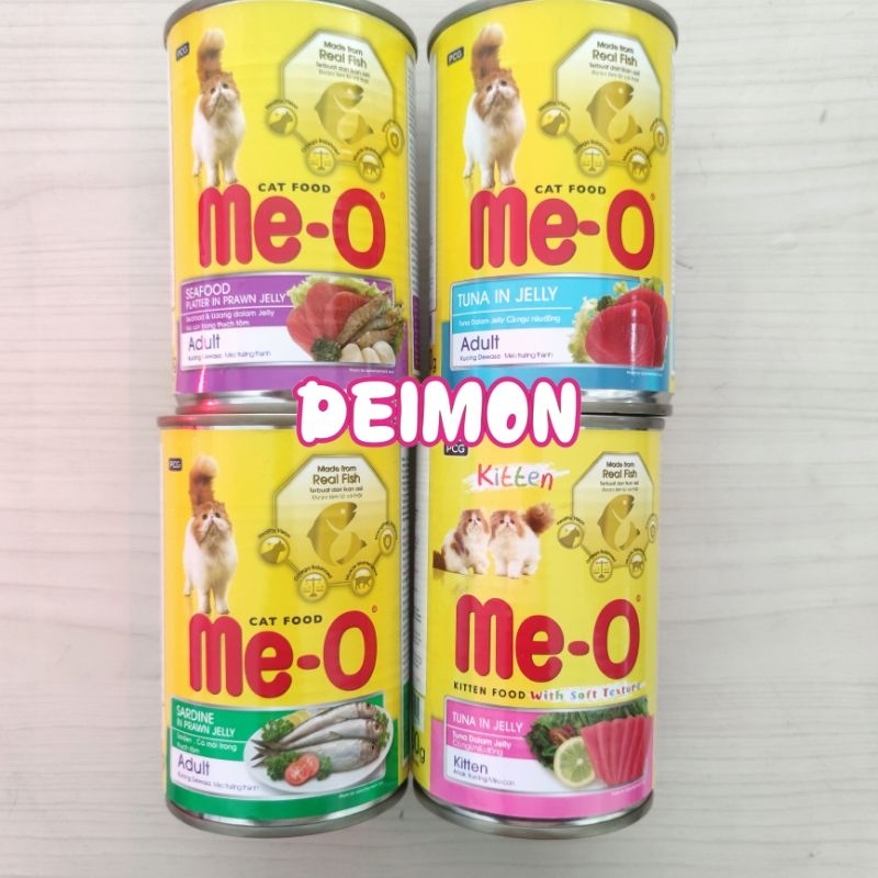 Jual Makanan Kucing Meo Kaleng 400g Me-O Kitten Wet Food | Shopee Indonesia