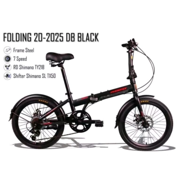 Jual Sepeda Lipat PHOENIX 2025 DB Folding Bike 20 inch | Shopee Indonesia