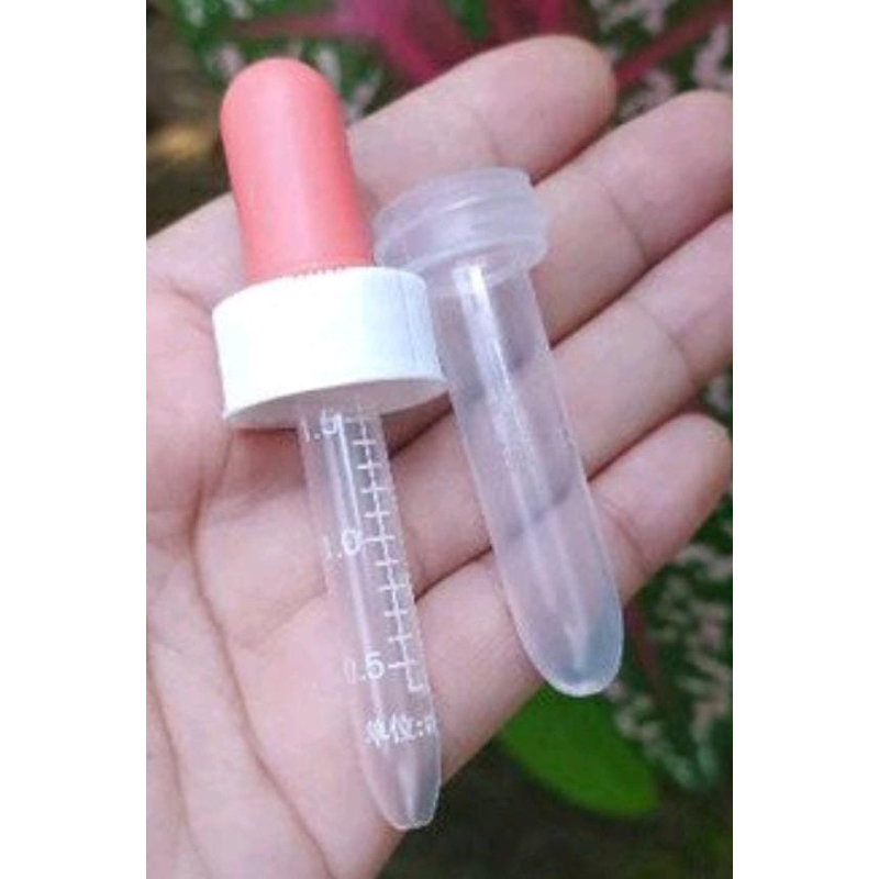 Jual Pipet Drop 1,6 ml + Tutup / Cover 0,4 - 1,6 ML Orange, Pipet Obat ...