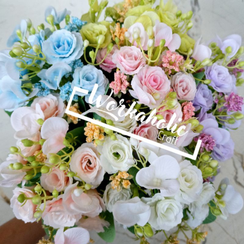 Jual Artificial Flower Bunga Mawar Artificial Bahan Dekorasi | Shopee ...