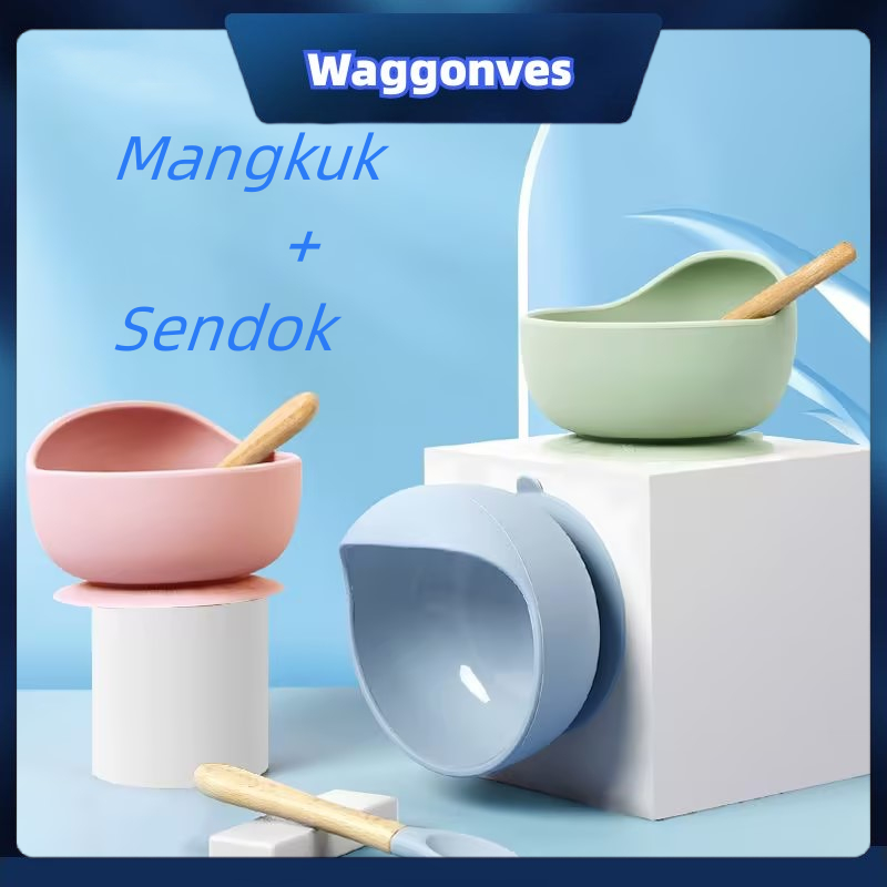 Jual Mangkuk silikon bayi /mangkuk makan anak /mangkuk bayi | Shopee ...