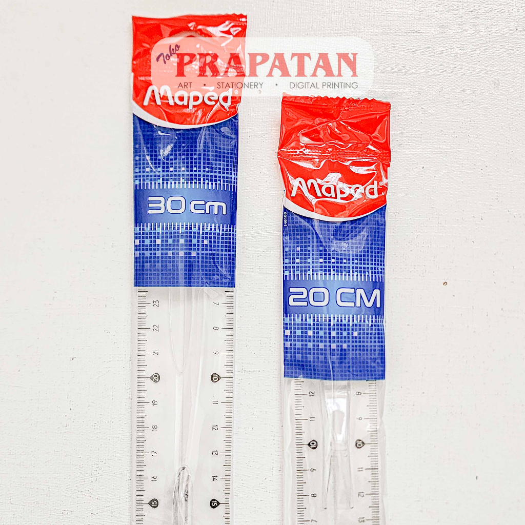 Jual Maped Essentials Ruler With/Without Handle 20/30cm Penggaris ...