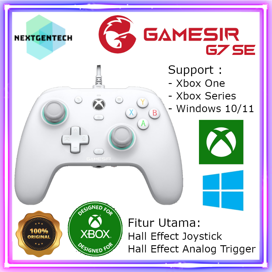 Jual Gamesir G7 SE Wired Controller Gamepad Hall Effect Analog Trigger ...