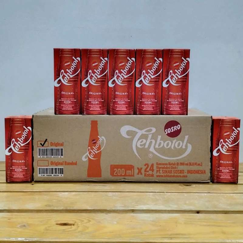 Jual Teh Botol Sosro 200ml 1 Dus Isi 24 Kotak | Shopee Indonesia