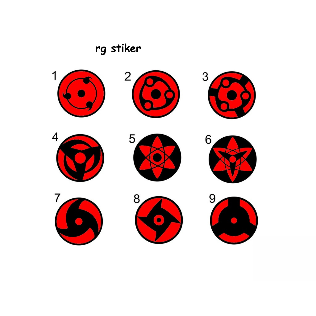 Jual STIKER CUTTING STIKER MATA SHARINGAN STIKER MOBIL KEREN MURAH ...