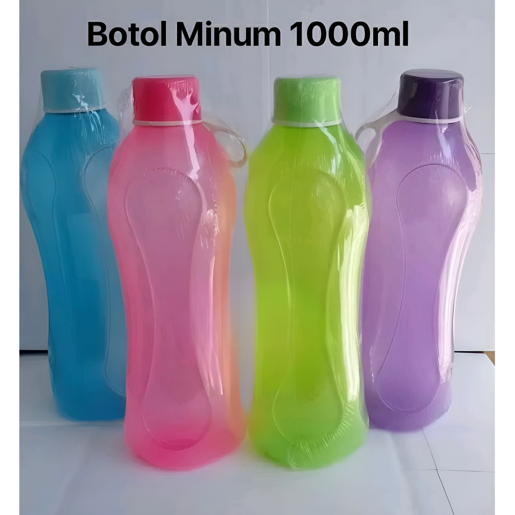 Jual BOTOL MINUM 1 LITER PLASTIK TEBAL WARNA POLOS BOTOL ANAK BOTOL ...