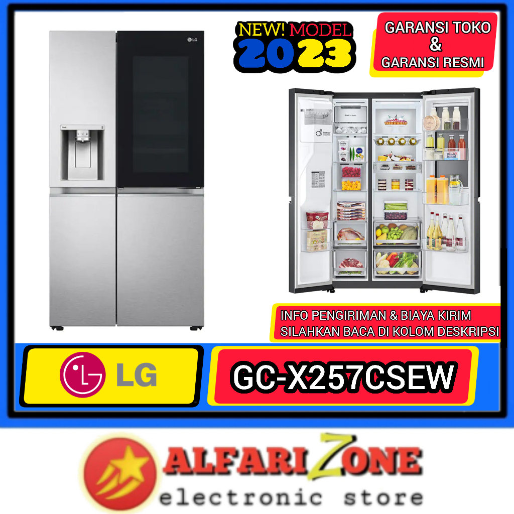 Jual LG GCX257CSEW Kulkas Side by Side LG GC-X257CSEW Lemari es LG GCX257 | Shopee Indonesia