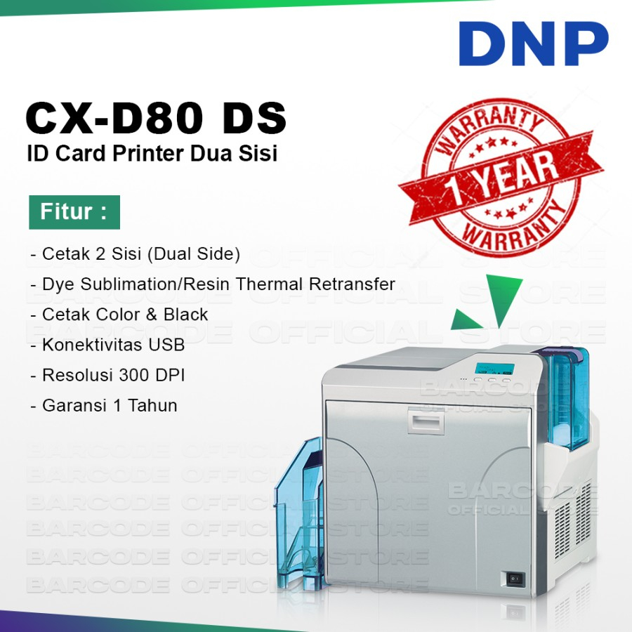 Jual Printer Kartu DNP CX-D80DS / CXD80 / CX-D80 Cetak ID Card Dual Side | Shopee Indonesia