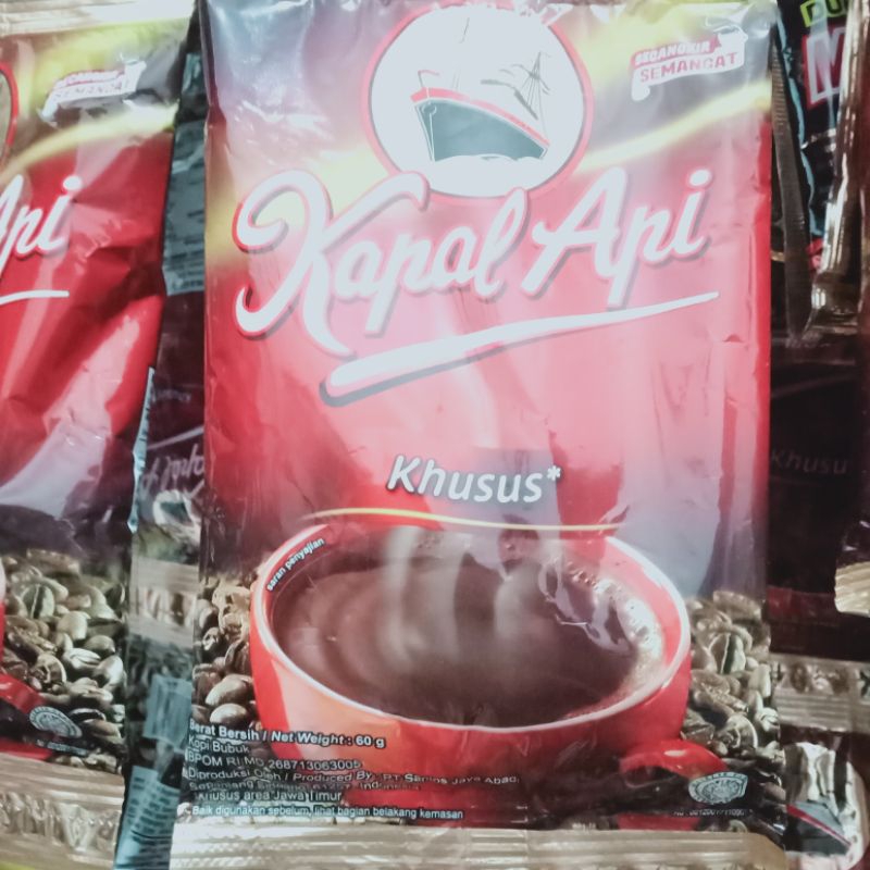 Jual kapal api kopi bubuk 60gr harga perpcs | Shopee Indonesia