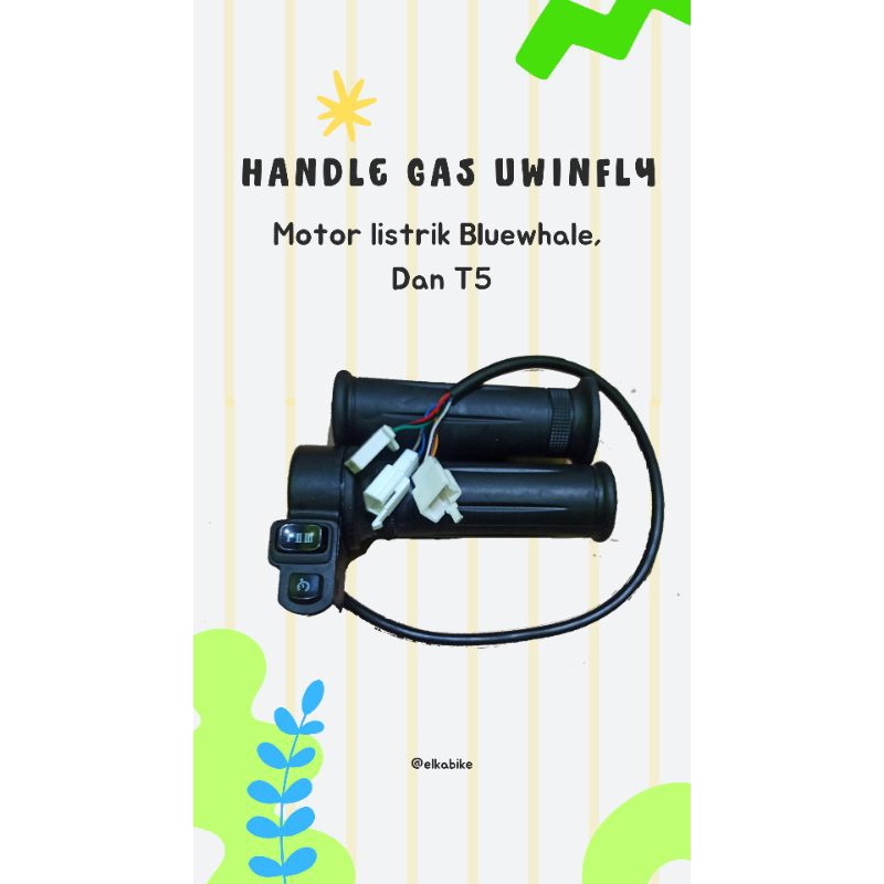 Jual HANDLE GAS MOTOR LISTRIK UWINFLY BLUEWHALE / T5 / T3pro | Shopee ...