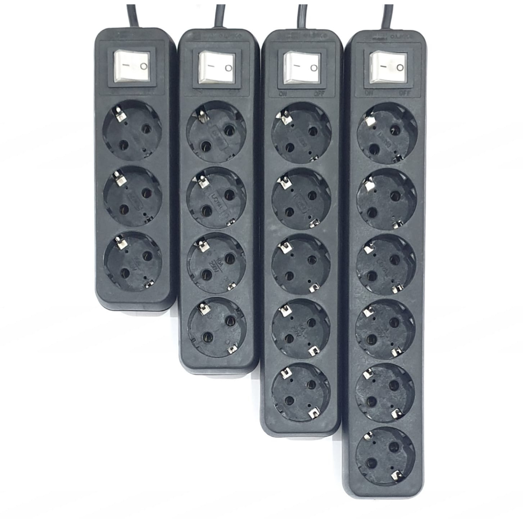 Jual LOYAL KUALITAS PREMIUM BLACK SERIES Stop Kontak Arde Switch Lampu ...