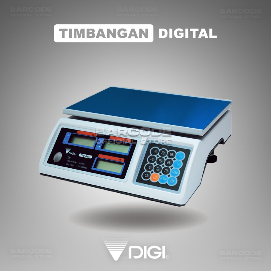Jual Digi DS-880 Series Timbangan Digital Pricing Scales 30 Kg LCD Dual ...