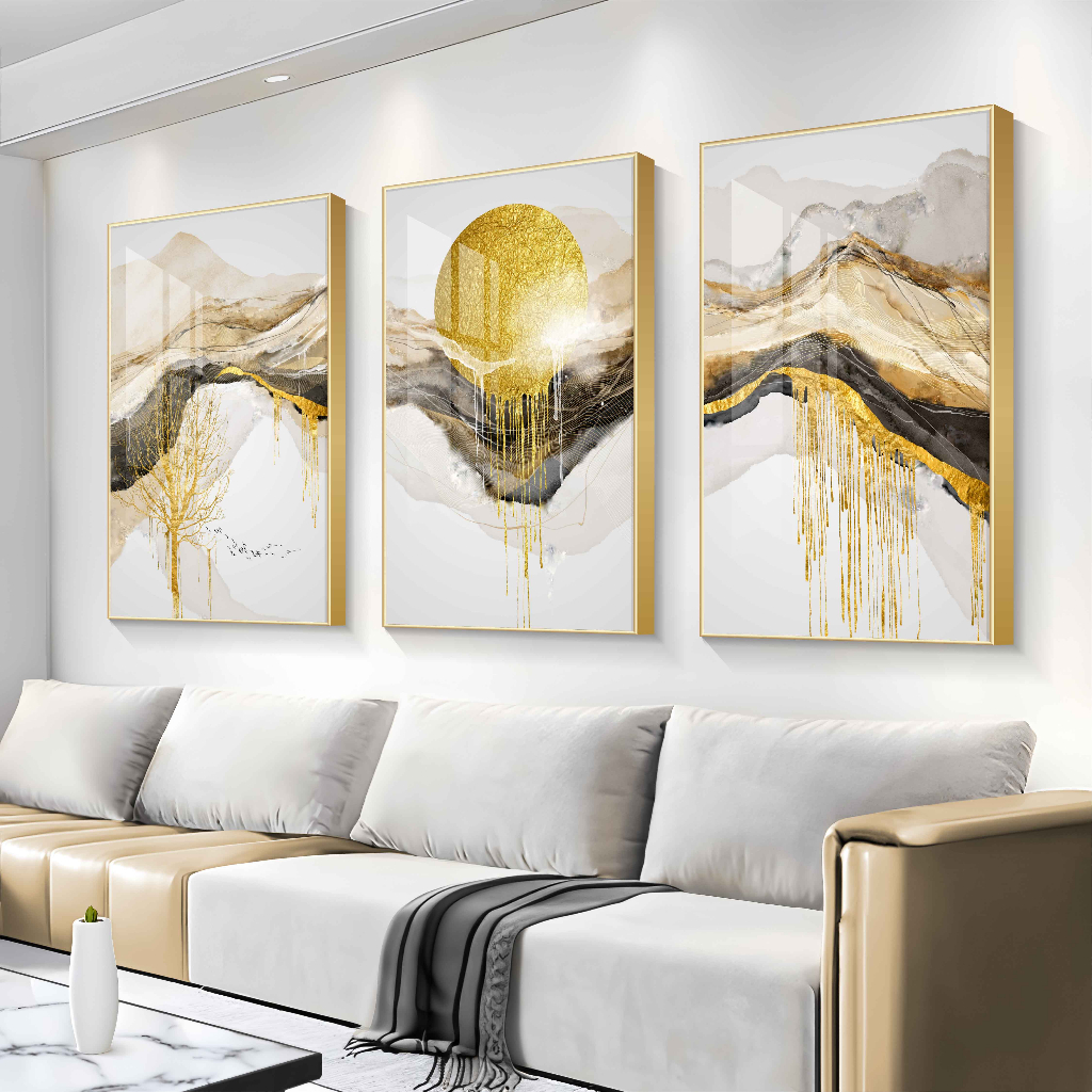Jual Hiasan Dinding Ruang Tamu Minimalis 80x57cm &40x57cm Canvas ...