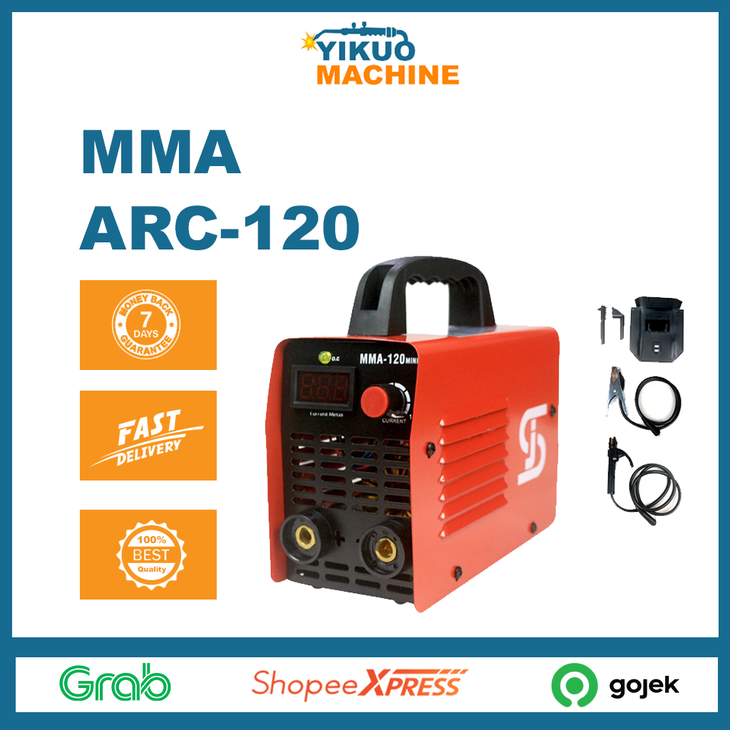 Jual MESIN LAS INVERTER MMA 120 / MESIN LAS MMA ARC 120 MINI / MESIN TRAFO LAS / WELDING / MESIN ...