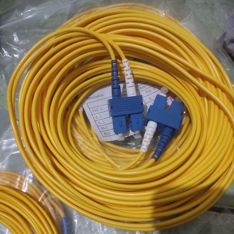 Jual Kabel petcore atau pigtal warna kuning | Shopee Indonesia