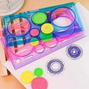 Jual Penggaris Roller Rolling Set 6 in 1 Geometri Aneka Template Pola ...
