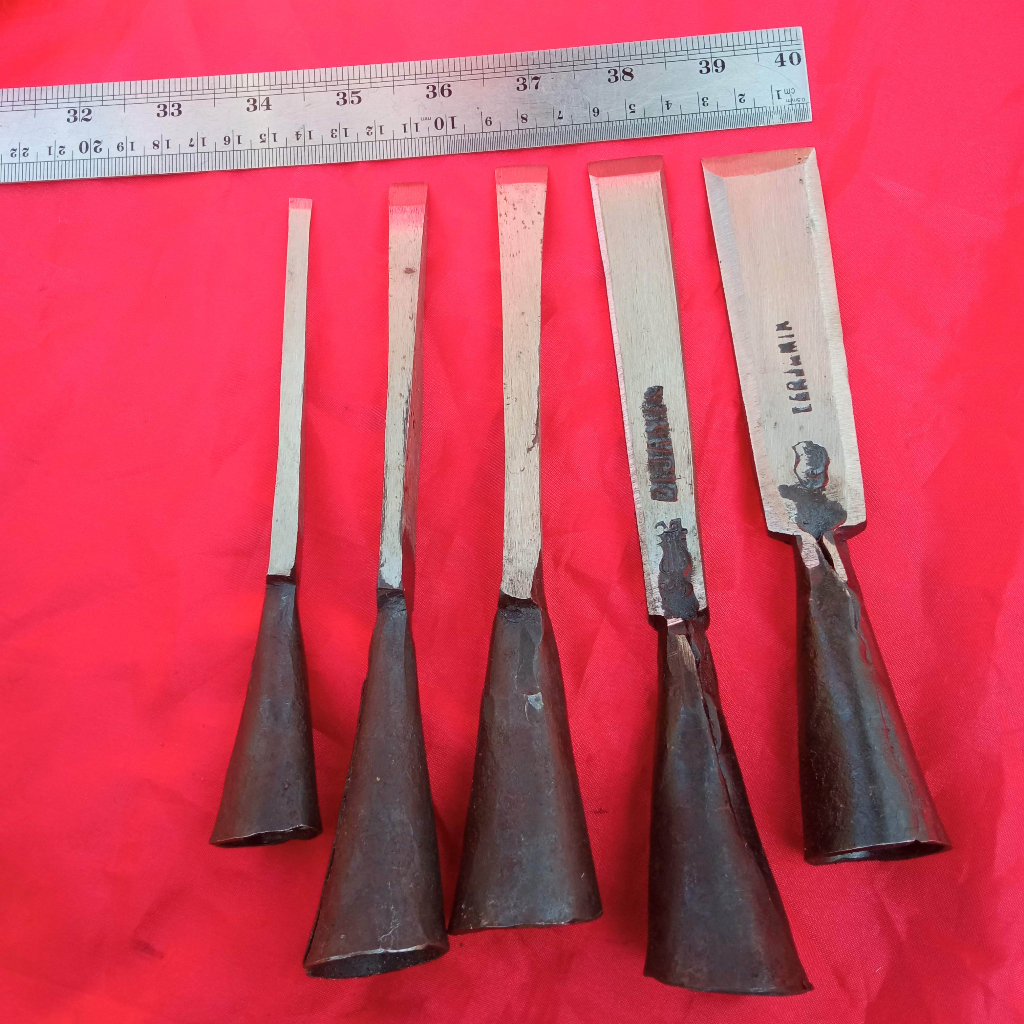 Jual Pahat/Tatah Kayu Asli Baja Ukuran Lebar 0,5 cm,1 cm,1,5 cm,2 cm ...