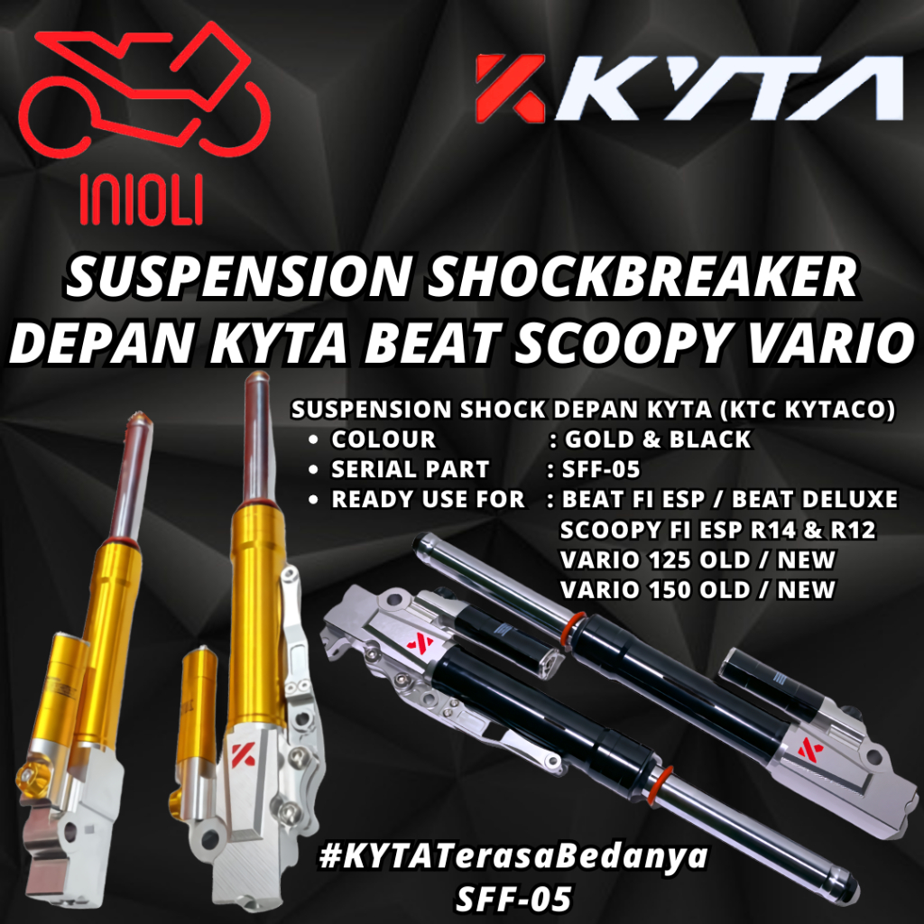 Jual SUSPENSION SHOCK DEPAN KYTA BEAT SCOOPY FI ESP VARIO 125 150 GENIO ...