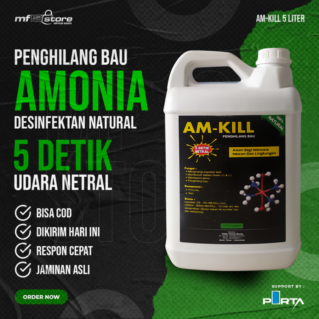 Jual AMKILL 5 liter - PENGHILANG BAU AMONIA AYAM BROILER AYAM PETELUR LAYER AYAM PEJANTAN AYAM ...