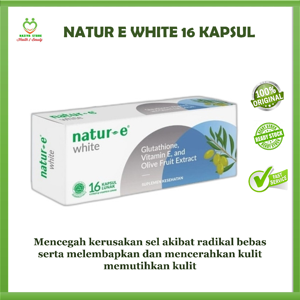 Jual NATUR E WHITE Vitamin E - Vitamin Kulit- Suplemen Kecantikan ... Jual NATUR E WHITE Vitamin E - Vitamin Kulit- Suplemen Kecantikan ...