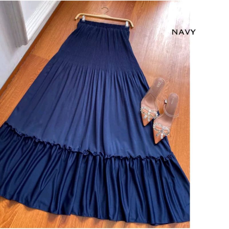 Jual SKIRT PLISKET CLARA / ROK PLISKET PREMIUM TERBARU / ROK SUSUN ...